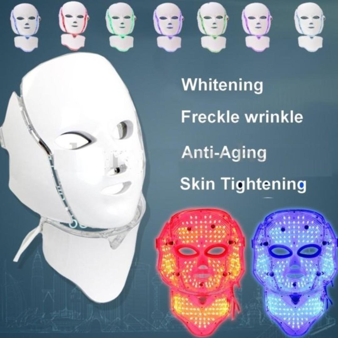 7Colors PDT With NEck Facial Machine LED Mask LED Facial Machine ...