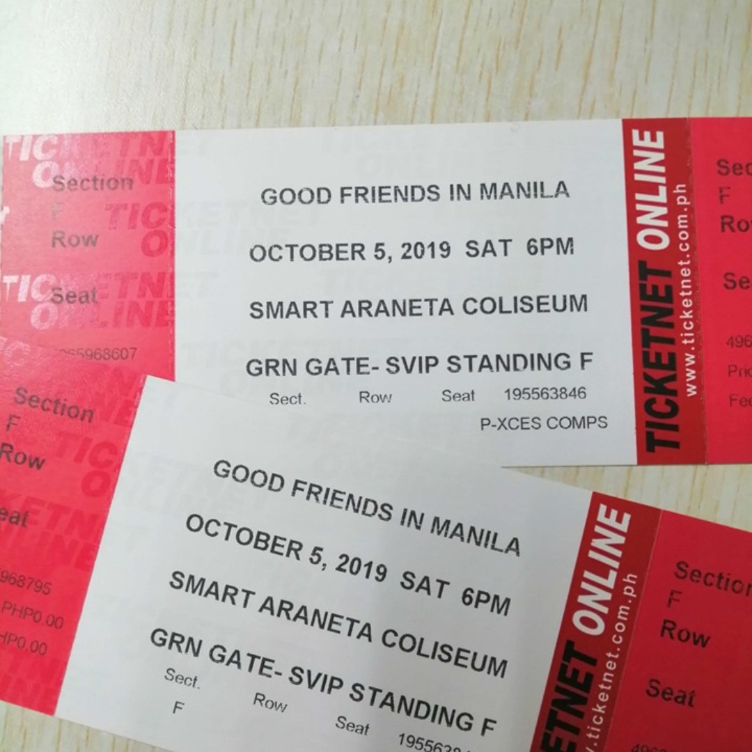 Concert Ticket: Good Friends in manila/Momoland, Hobbies & Toys ...