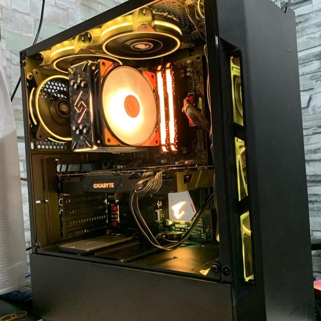 Gaming Rig PC Desktop - Ryzen 7 / Gigabyte RTX 2070 / B450 Aorus / 16GB ...