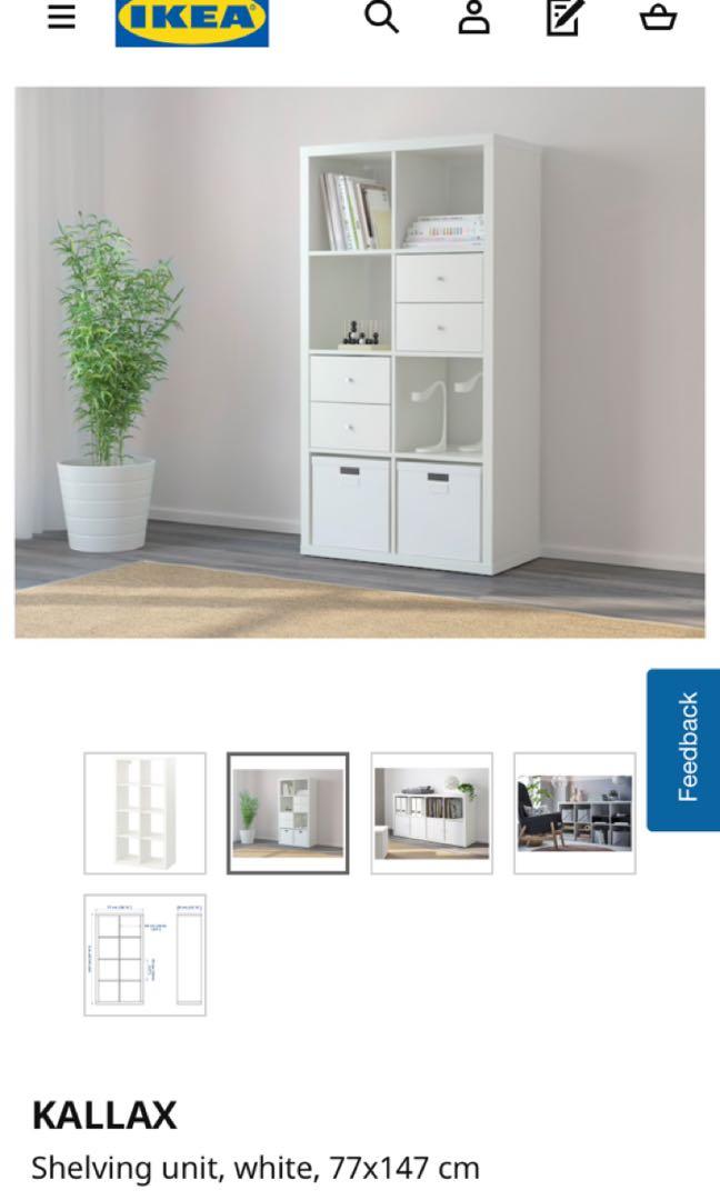 IKEA KALLAX Book Shelf/Bookcase, Furniture & Home Living, Furniture ...