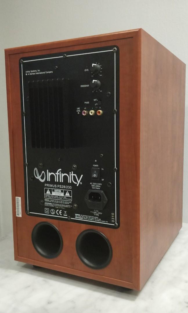 Infinity subwoofer - ps28/230, Audio, Soundbars, Speakers & Amplifiers ...
