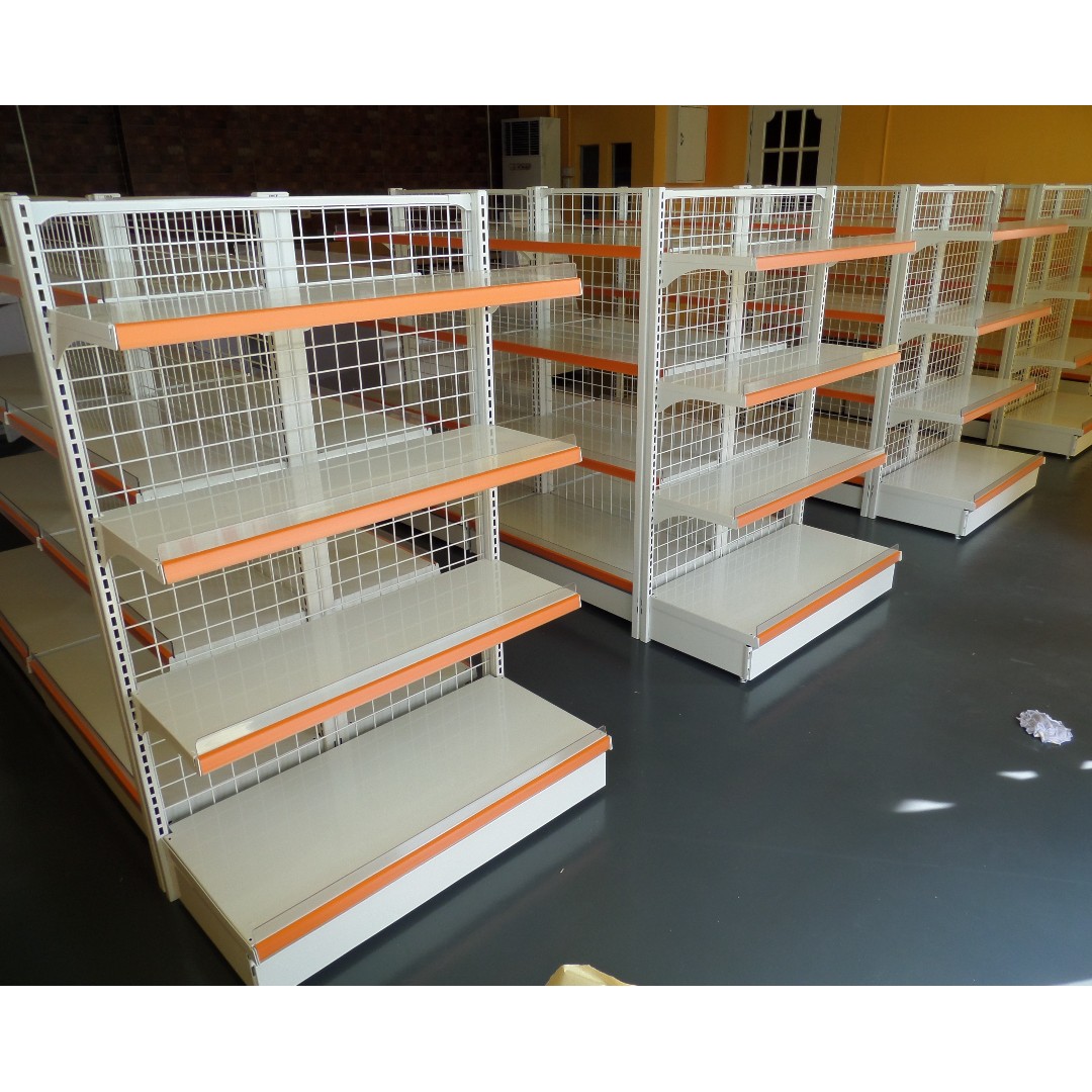 Mesh and Pad Backing Gondola rack Display, Furniture & Home Living ...