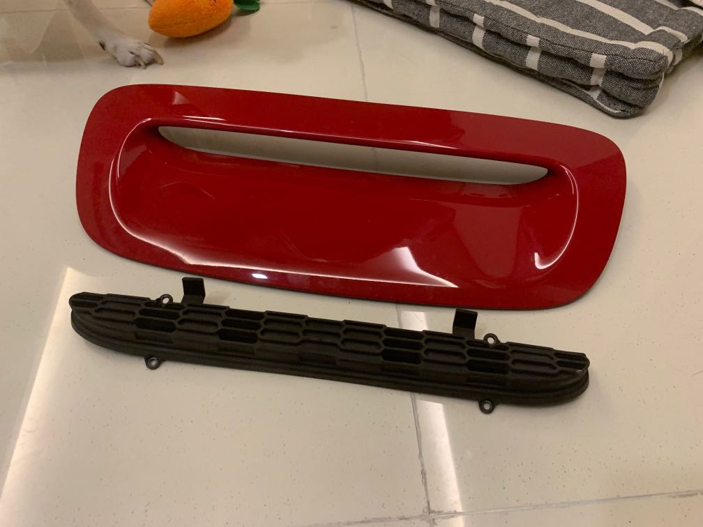 Mini Cooper S R56 Hood Scoop Chilli Red, Car Accessories, Accessories ...