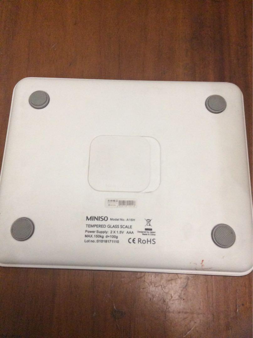 Miniso Electronic Personal Scale, Health & Nutrition, Health Monitors ...