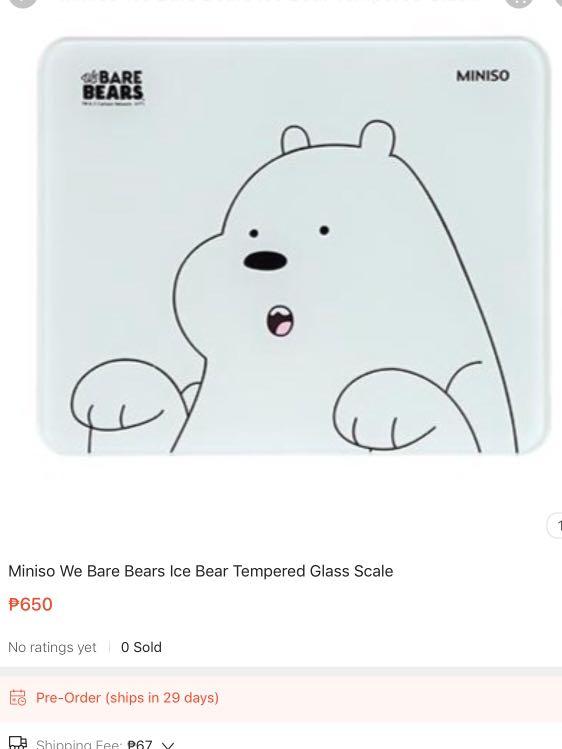 Miniso Electronic Personal Scale, Health & Nutrition, Health Monitors ...