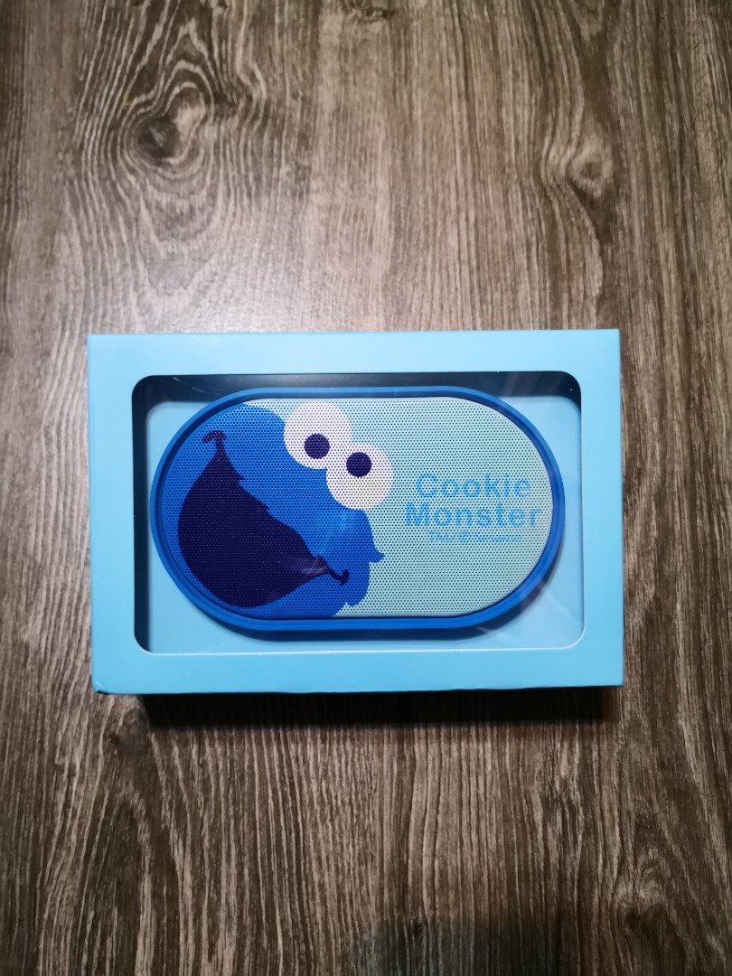 （現貨限量）正品MINISO SESAME STREET 芝麻街 ！Cookie 可愛 藍牙喇叭（藍色）。數碼音箱。Bluetooth ...