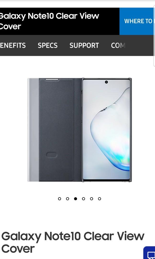 Samsung Galaxy Note 10 Plus Clear View Cover, Mobile Phones & Gadgets ...