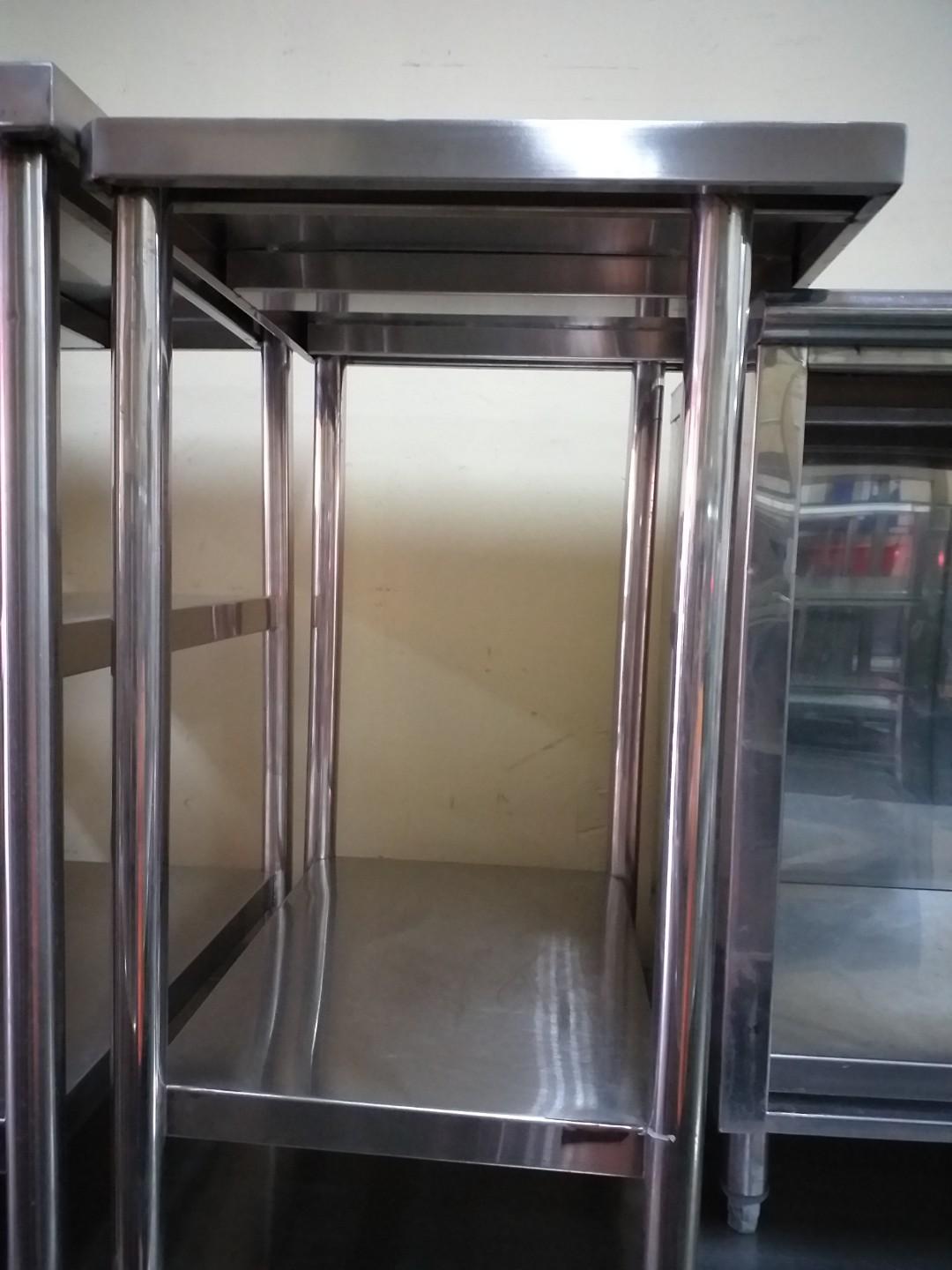 Stainless Steel 2 Layer Table, Furniture & Home Living, Bathroom ...