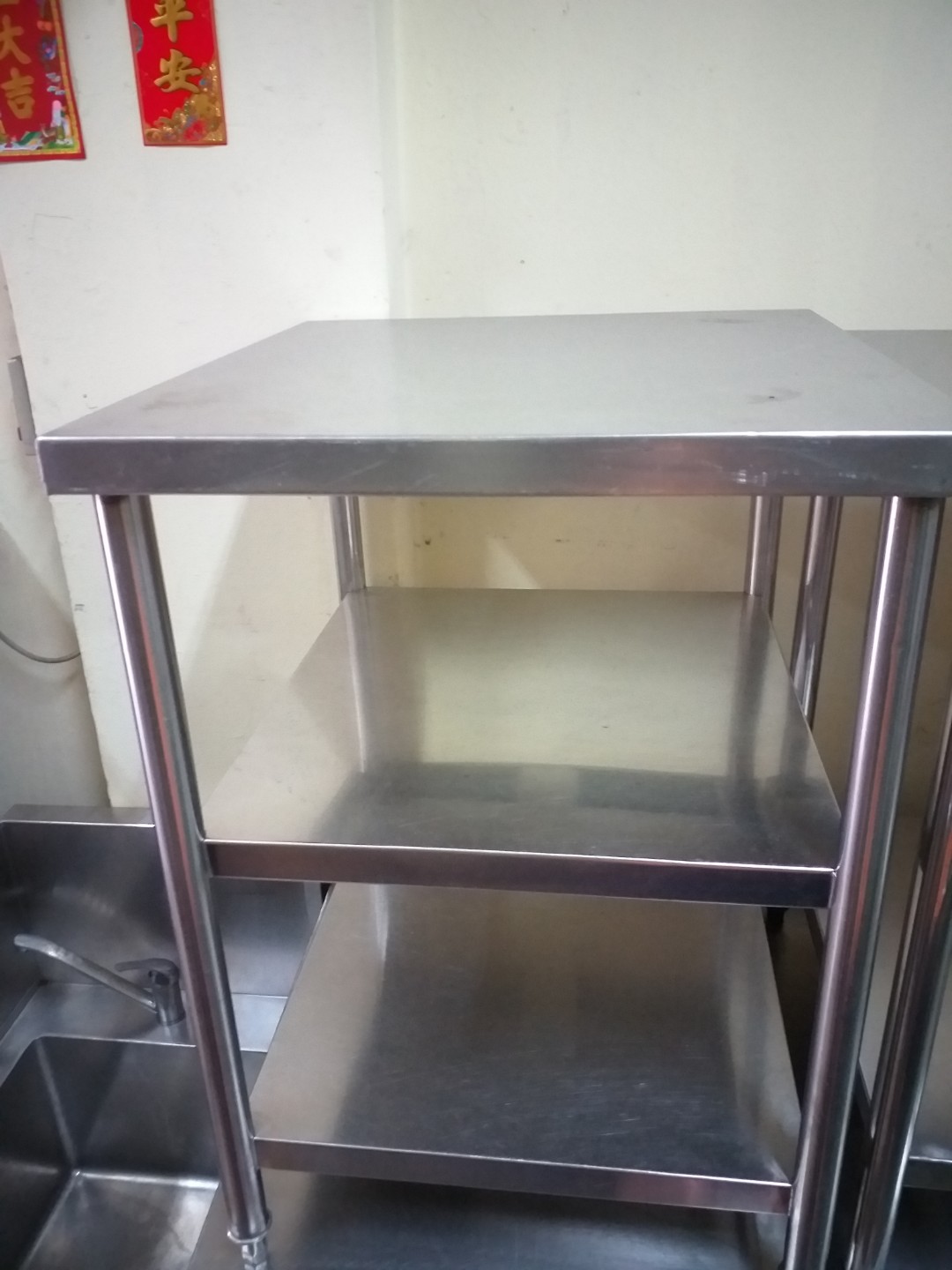Stainless Steel 3 Layer Table, Furniture & Home Living, Furniture ...