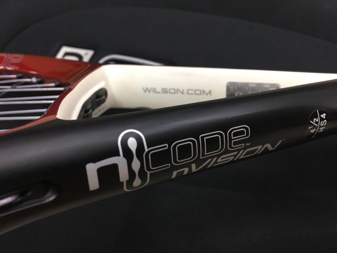 Wilson NCode NVision MP Tennis Racket 網球拍, 運動產品, 運動與體育, 運動與體育 - 球拍和球類運動 ...
