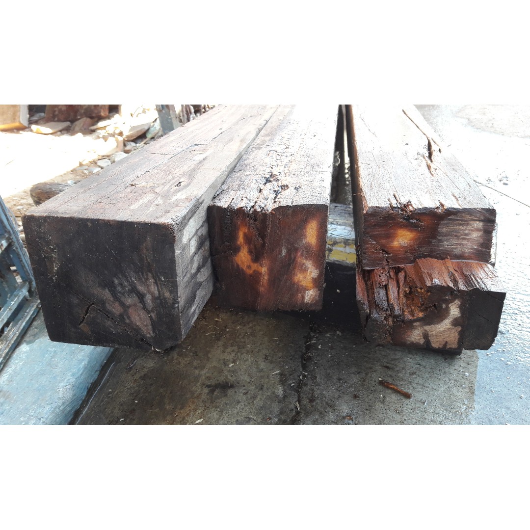 WOOD COLUMN, POSTING KAHOY, RECLAIMED HARDWOOD OLD WOOD came from old ...