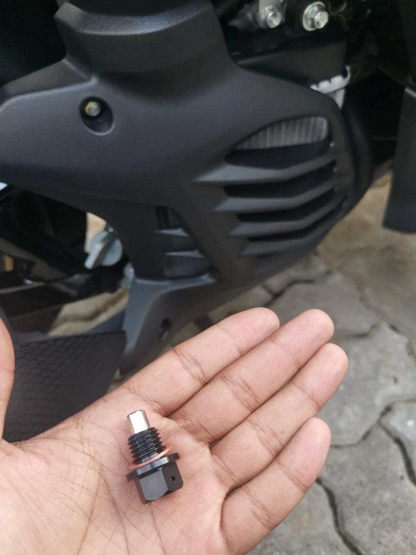 Aerox Xmax Magnetic Drain Plug, Motorcycles, Motorcycle Accessories on ...