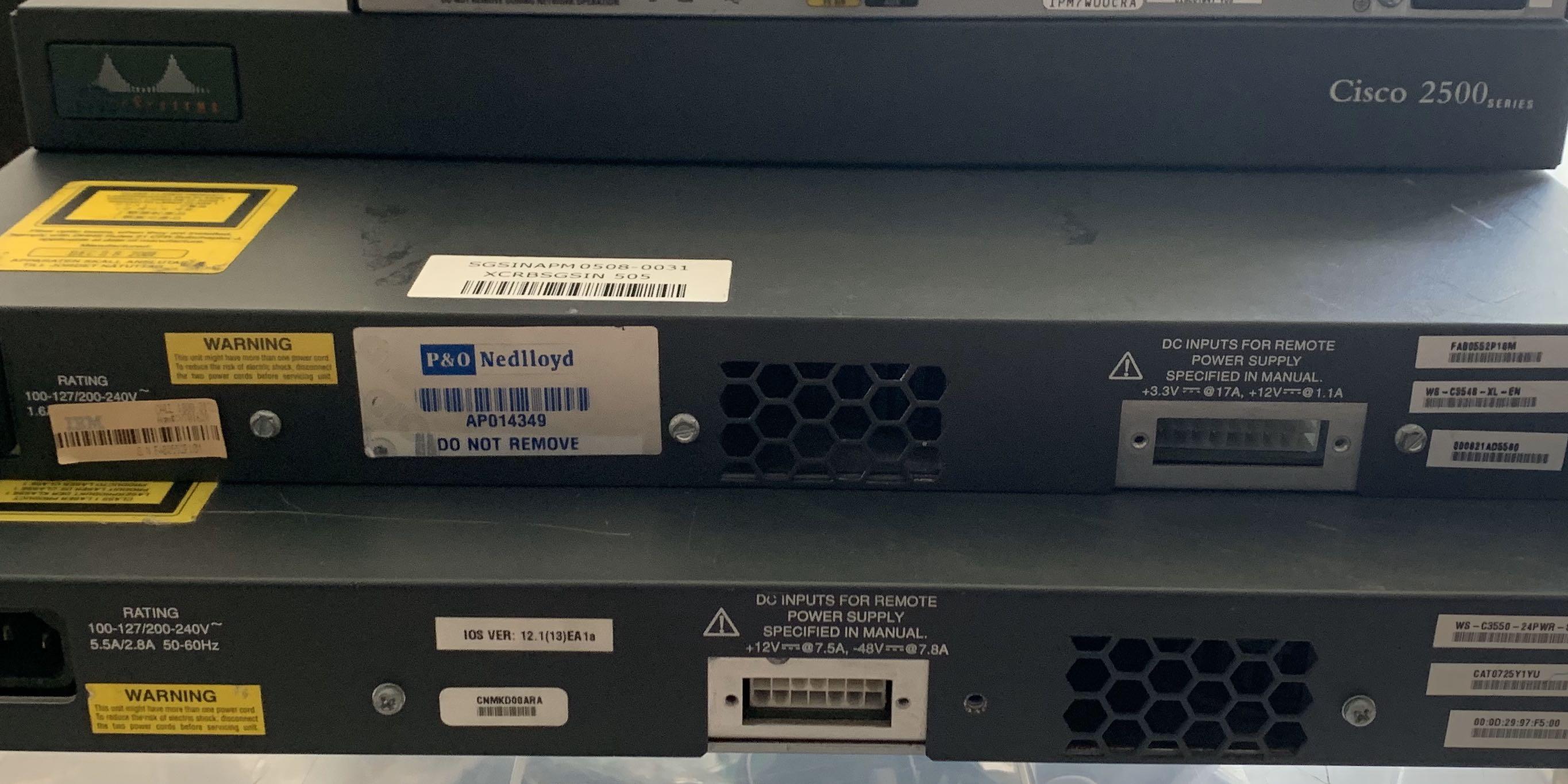 Cisco 3550 switch / Cisco 3548-XL switch / Cisco 2511-RJ AS, Computers ...