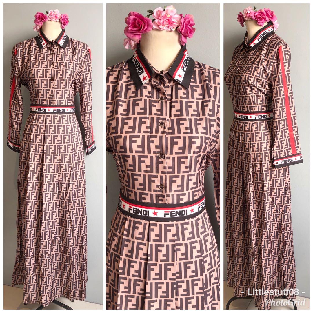 Fendi Ins Dress, Women's Fashion, Dresses & Sets, Dresses on Carousell