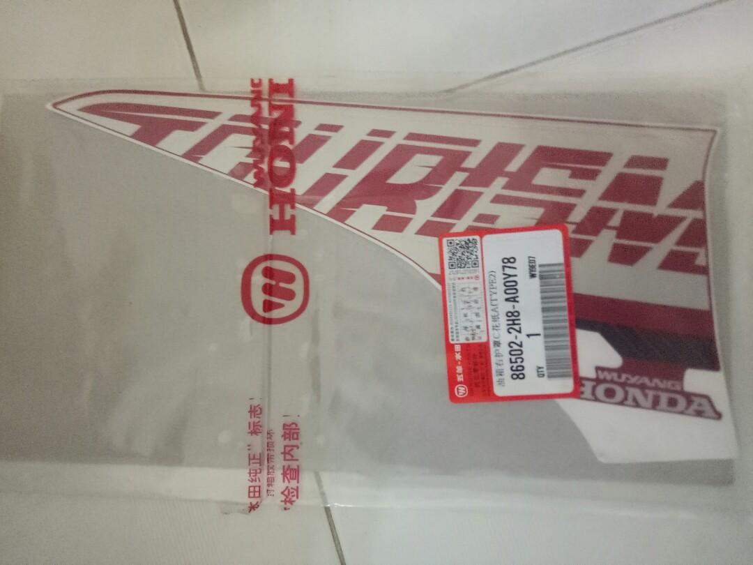 Honda wuyang CB190X tourism fairings coverset sticker side decal tank ...