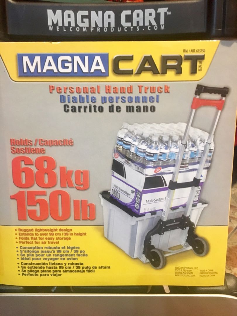 Magna Cart Hand Truck Trolley or Kartilya, Furniture & Home Living ...