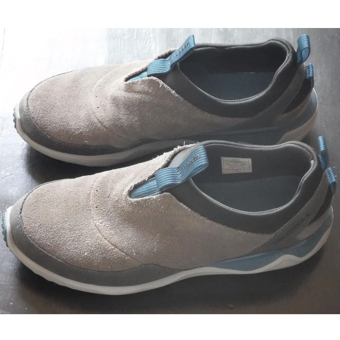 Original Merrell Slip on Shoes (Grey and Aqua Blue), Men's Fashion ...