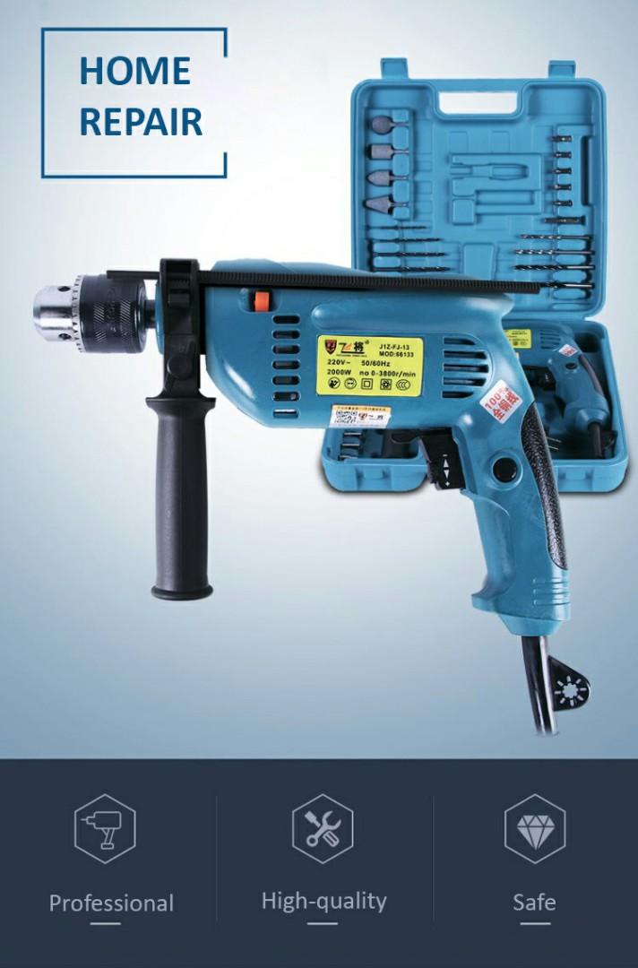 Percussive drill Drillable concrete, Furniture & Home Living, Home ...