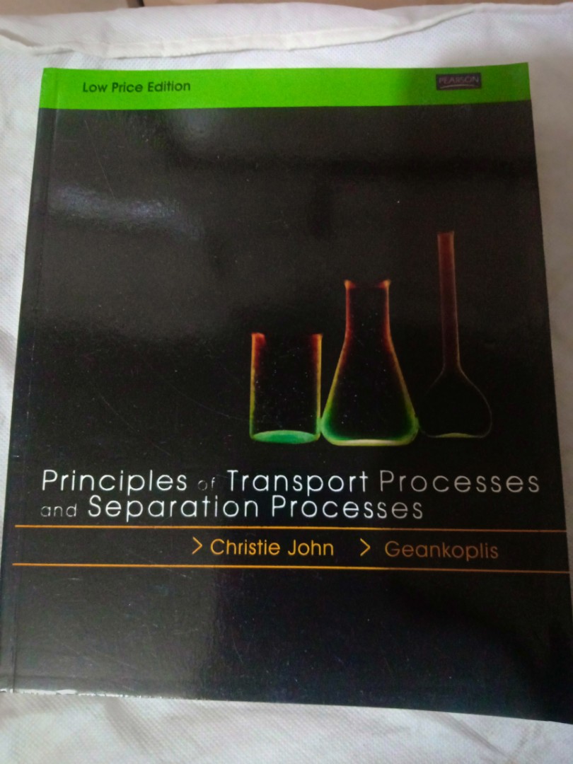 Principles Transportation process by geankoplis, Hobbies & Toys, Books ...