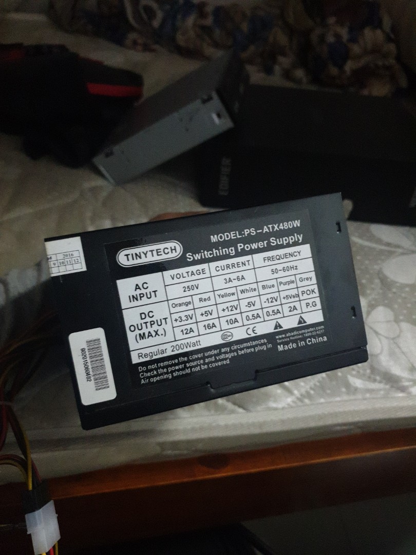 PSU TINYTECH ATX480W / ASUS DVD DRIVE, Computers & Tech, Parts ...