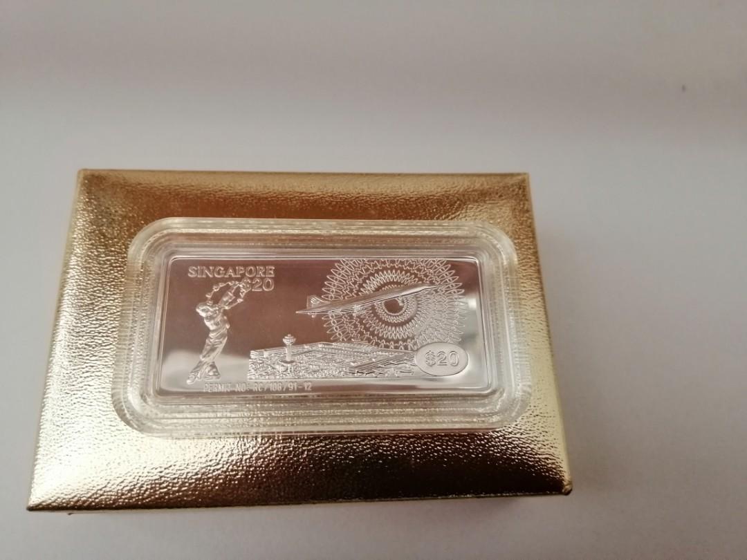 Singapore $20 Bird Series 925 Fine Silver Proof Ingot Coin, Women's ...