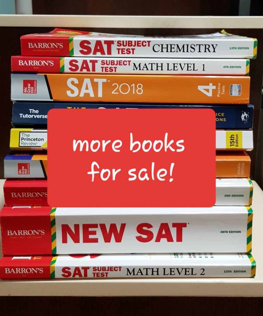 US SAT Math Level 1, Hobbies & Toys, Books & Magazines, Assessment ...