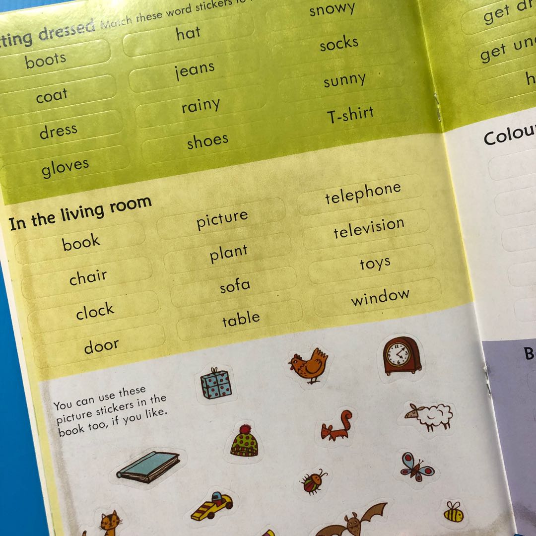 Usborne first English words book, Hobbies & Toys, Books & Magazines ...