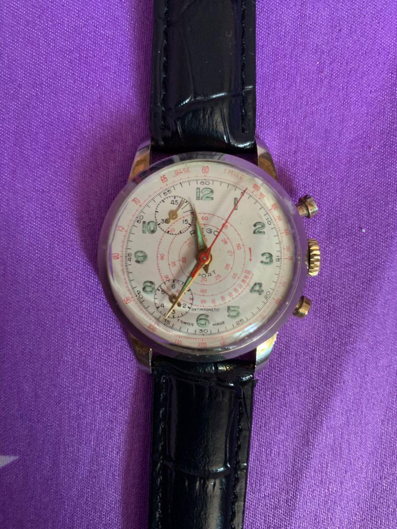 VINTAGE CHRONOGRAPHE Rego WATCH, Men's Fashion, Watches & Accessories ...