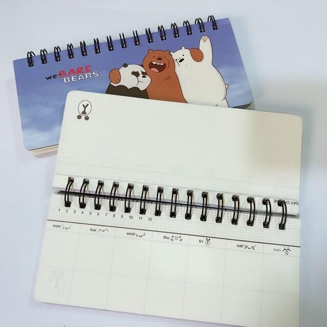 We Bare Bears Weekly Planner, Hobbies & Toys, Stationary & Craft, Craft ...