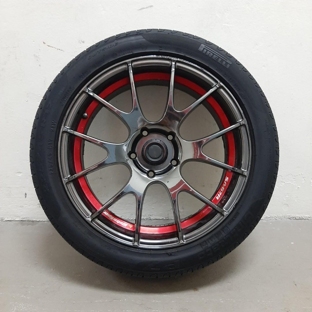 WebsSport SA-67R 17" inch Sports Rims (with Tyres), Car Accessories ...