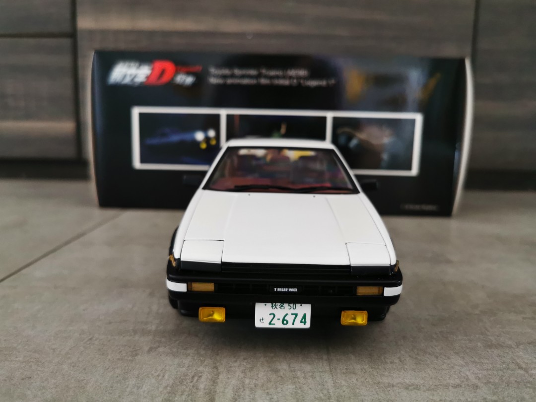 1/18 Autoart Toyota Sprinter Trueno (AE86) New Animation Film Initial D ...