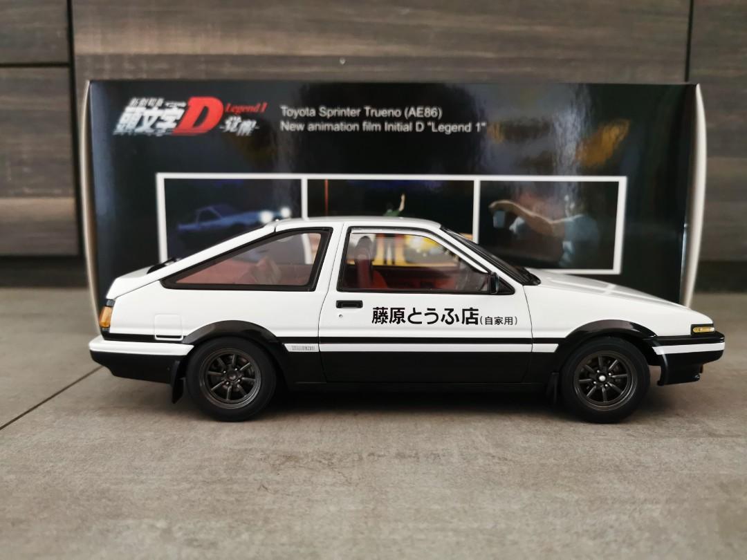 1/18 Autoart Toyota Sprinter Trueno (AE86) New Animation Film Initial D ...