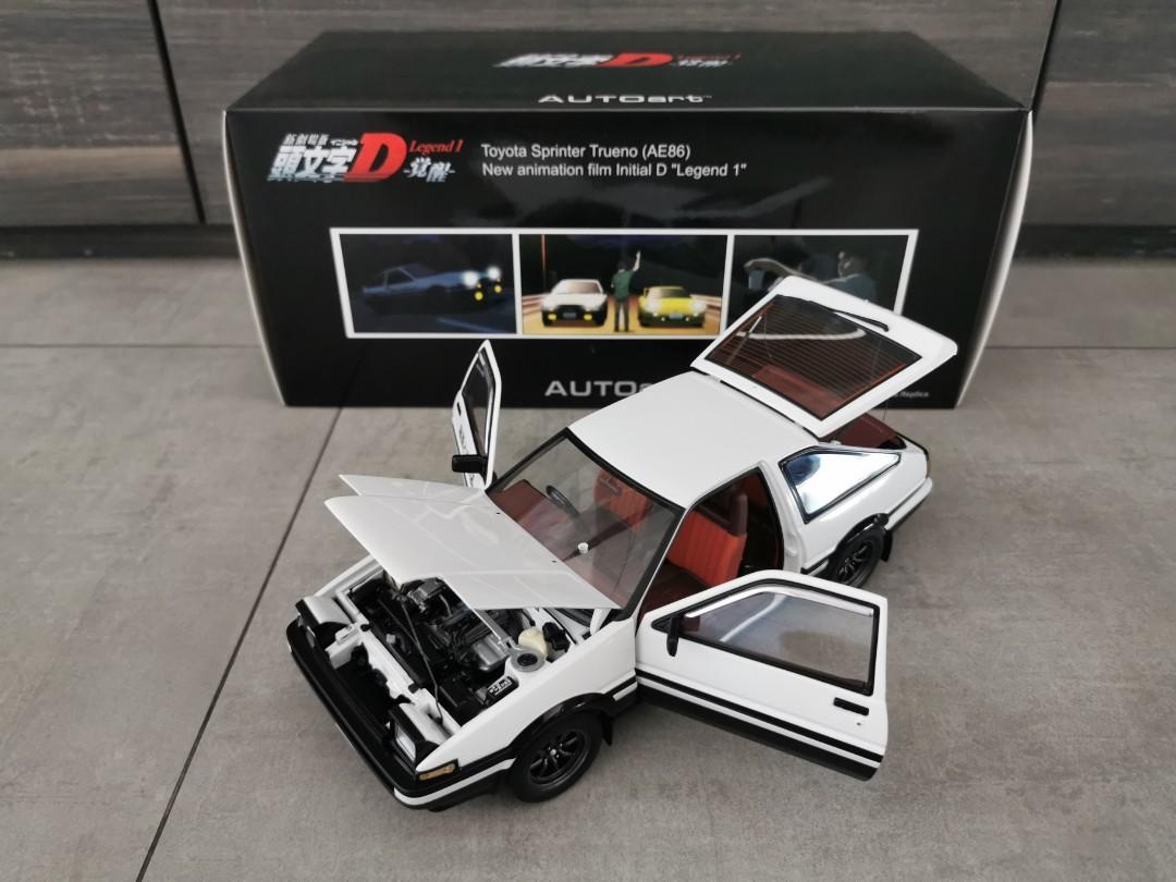 1/18 Autoart Toyota Sprinter Trueno (AE86) New Animation Film Initial D ...