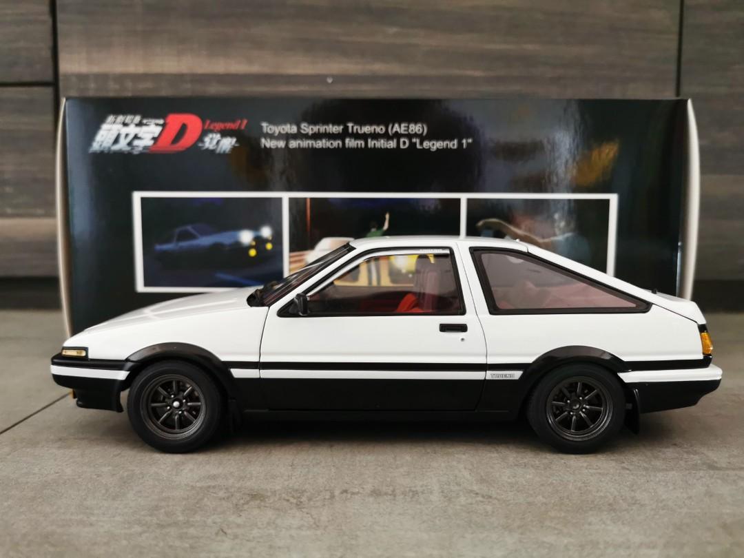 1/18 Autoart Toyota Sprinter Trueno (AE86) New Animation Film Initial D ...