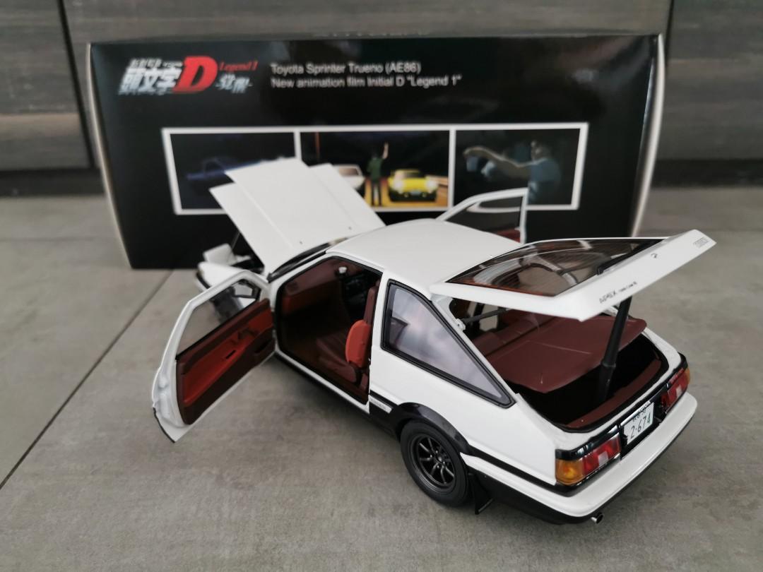 1/18 Autoart Toyota Sprinter Trueno (AE86) New Animation Film Initial D ...