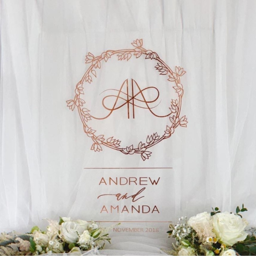 Acrylic welcome signage, Hobbies & Toys, Stationery & Craft, Art ...