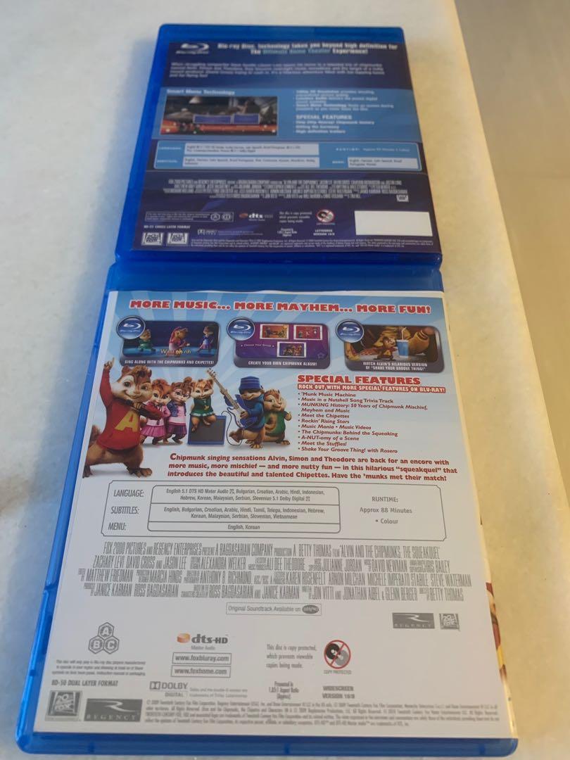 Alvin And The Chipmunks 1 & 2 Blu Ray Collection , Hobbies & Toys, Music & Media, CDs & DVDs on ...