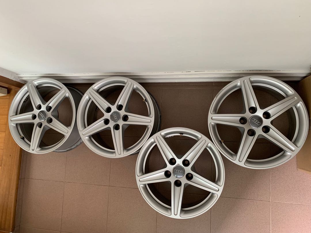 Audi Rims 16 inch, Car Accessories, Tyres & Rims on Carousell