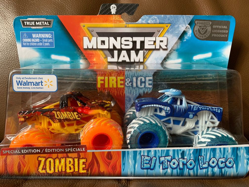 Brand New and Sealed Monster Jam Fire & Ice Special Edition Twin Pack ...
