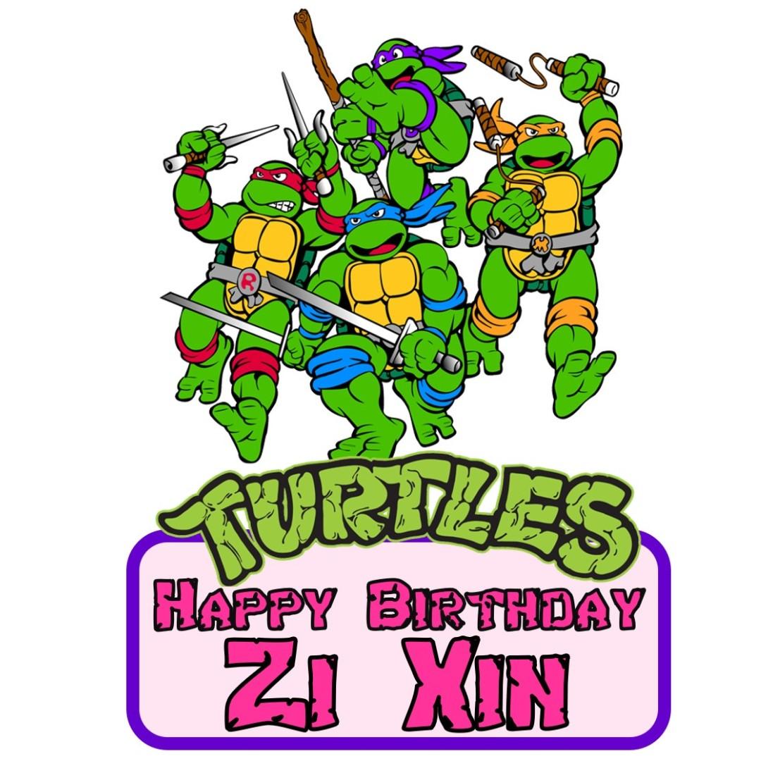 Cake Topper - Teenage Mutant Ninja Turtle, Hobbies & Toys, Stationery ...
