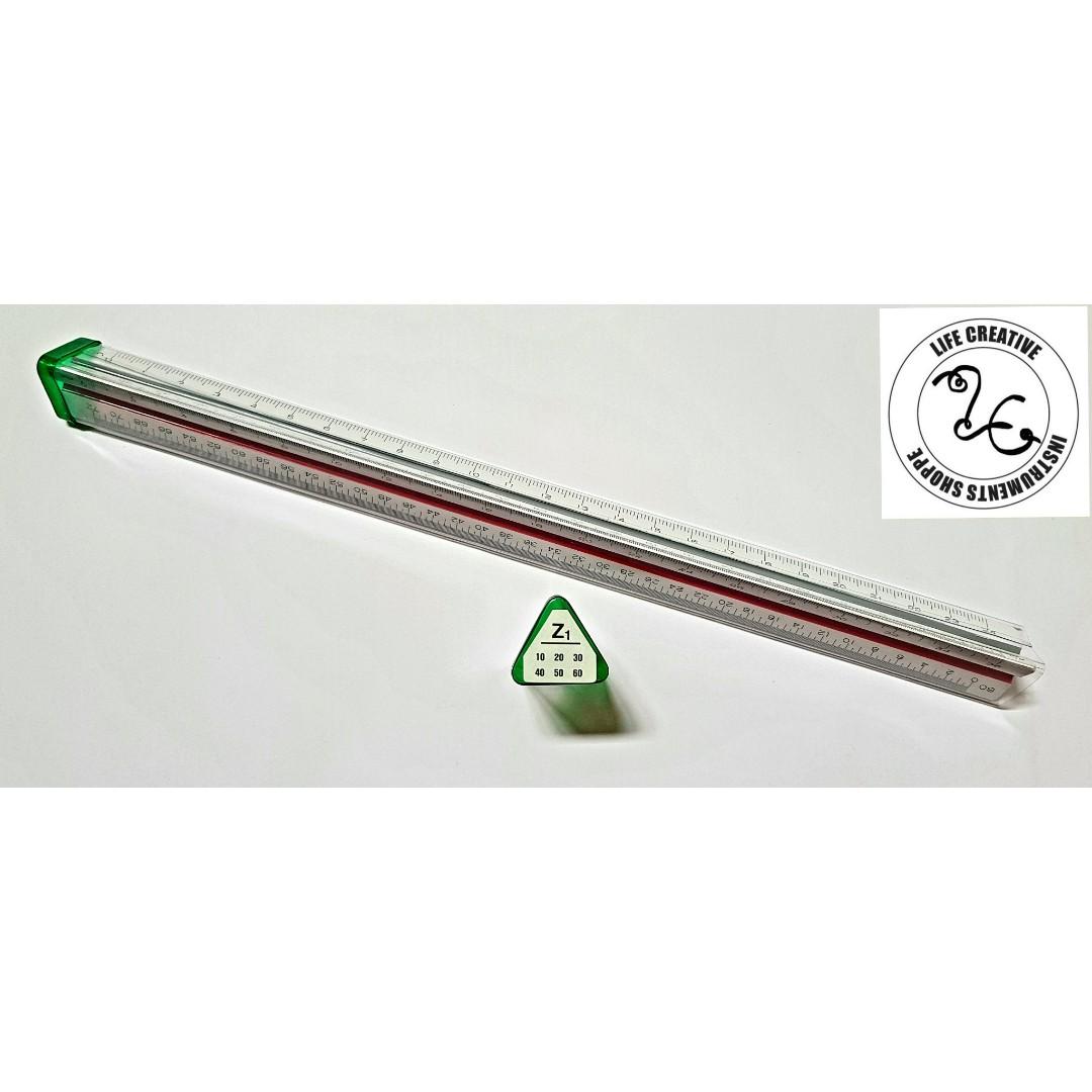 FABER CASTELL Triangular Scale Ruler for Professional Use, Hobbies ...