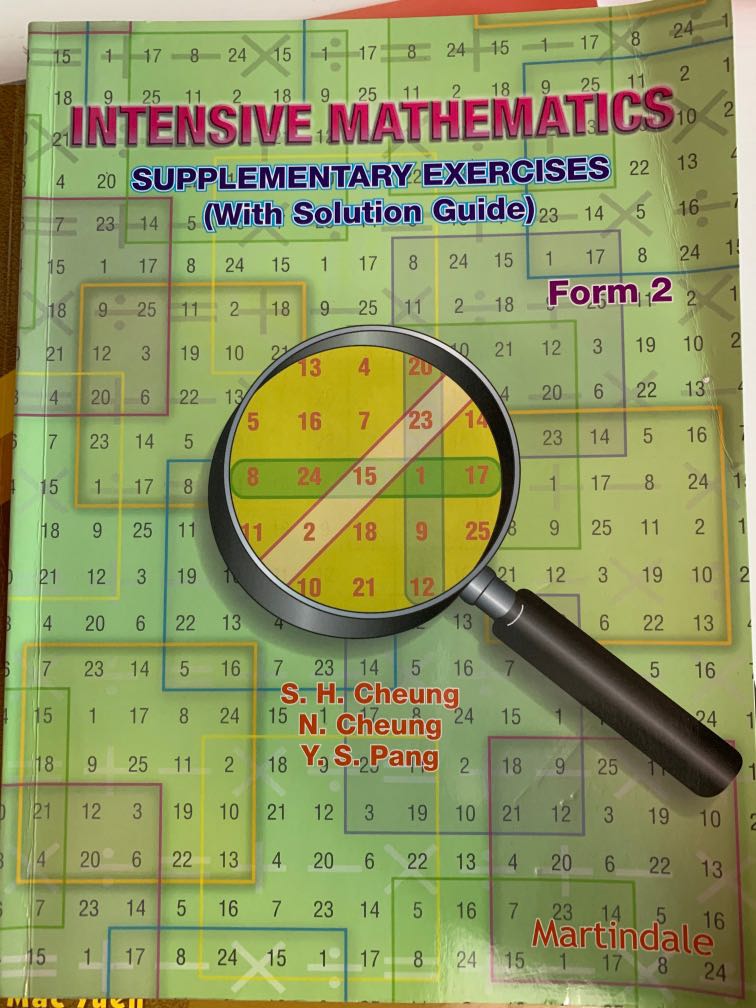 Form 2 Maths Exercise 中二數學補充練習, 興趣及遊戲, 書本 & 文具, 教科書 - Carousell