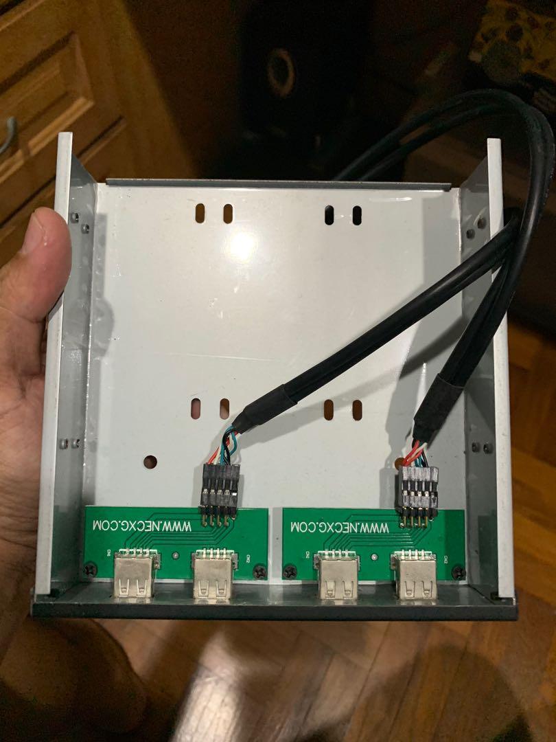 FS - Mint condition 4 USB 2.0 port PC casing front bracket, Computers ...