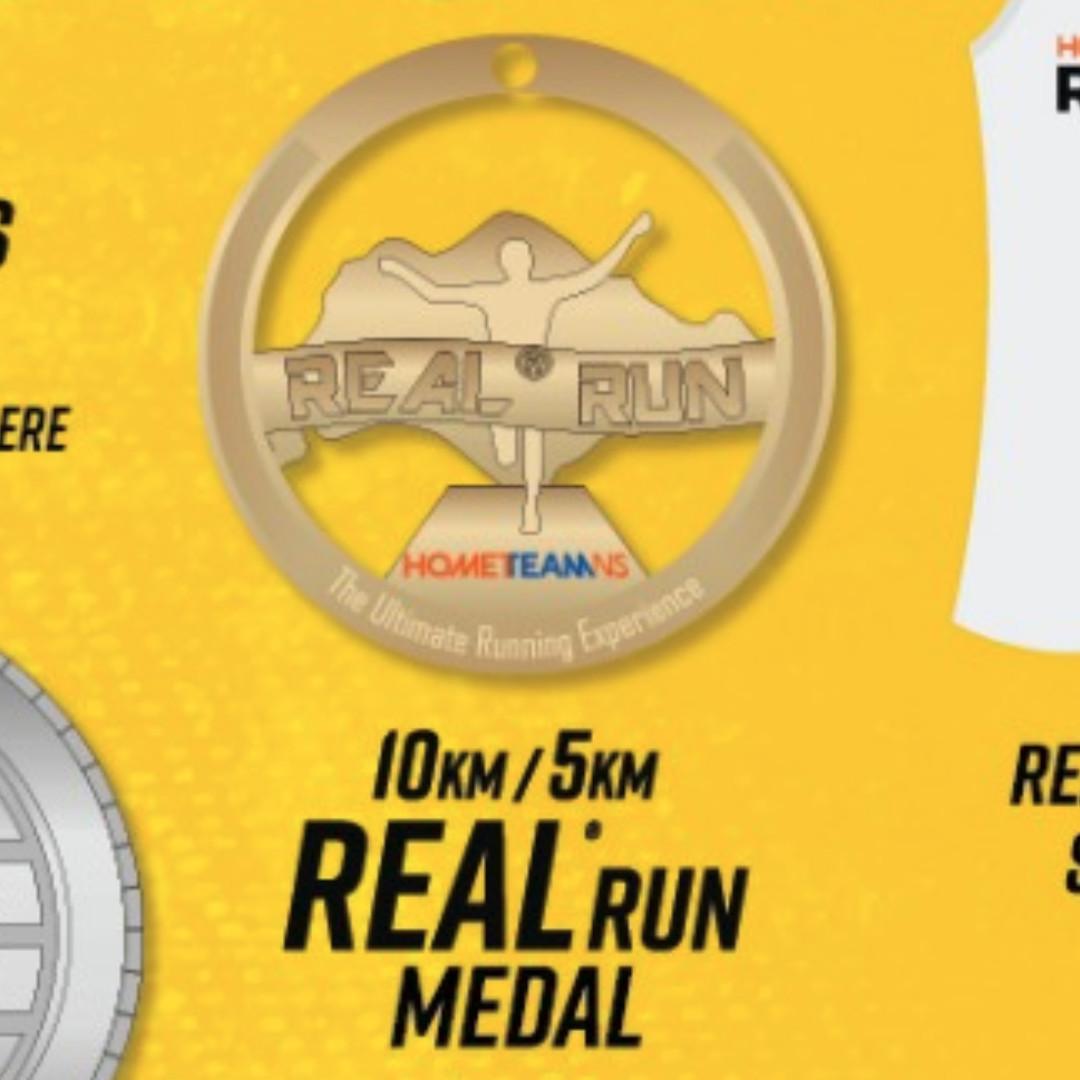 HomeTeamNS REAL Run 2019 Finisher Tee, Men's Fashion, Activewear on ...