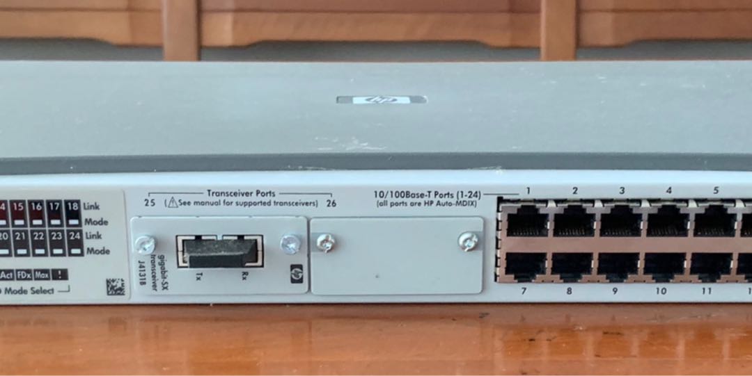 HP Procurve Switch 2524, Computers & Tech, Parts & Accessories ...