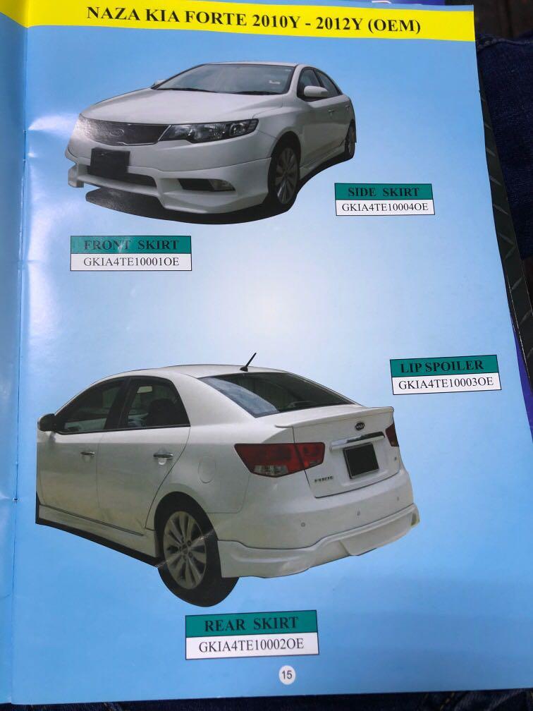 Kia Forte 2010 body kit, Car Accessories, Accessories on Carousell