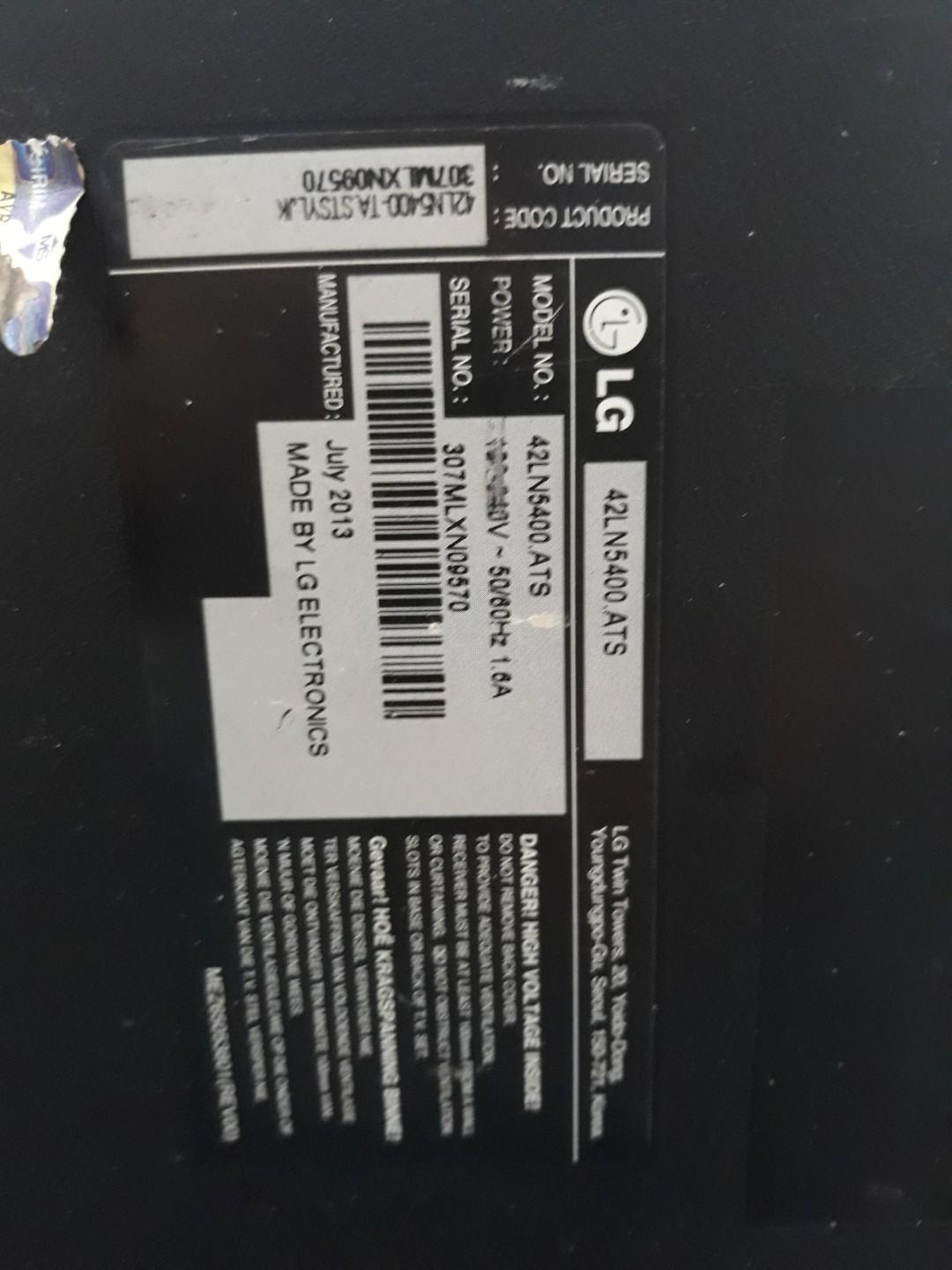 Mainboard LG LED TV, TV & Home Appliances, TV & Entertainment, TV on ...