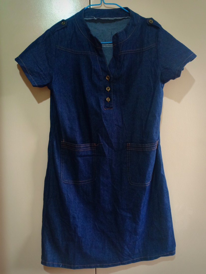 Maong Dress, Women's Fashion, Dresses & Sets, Dresses on Carousell