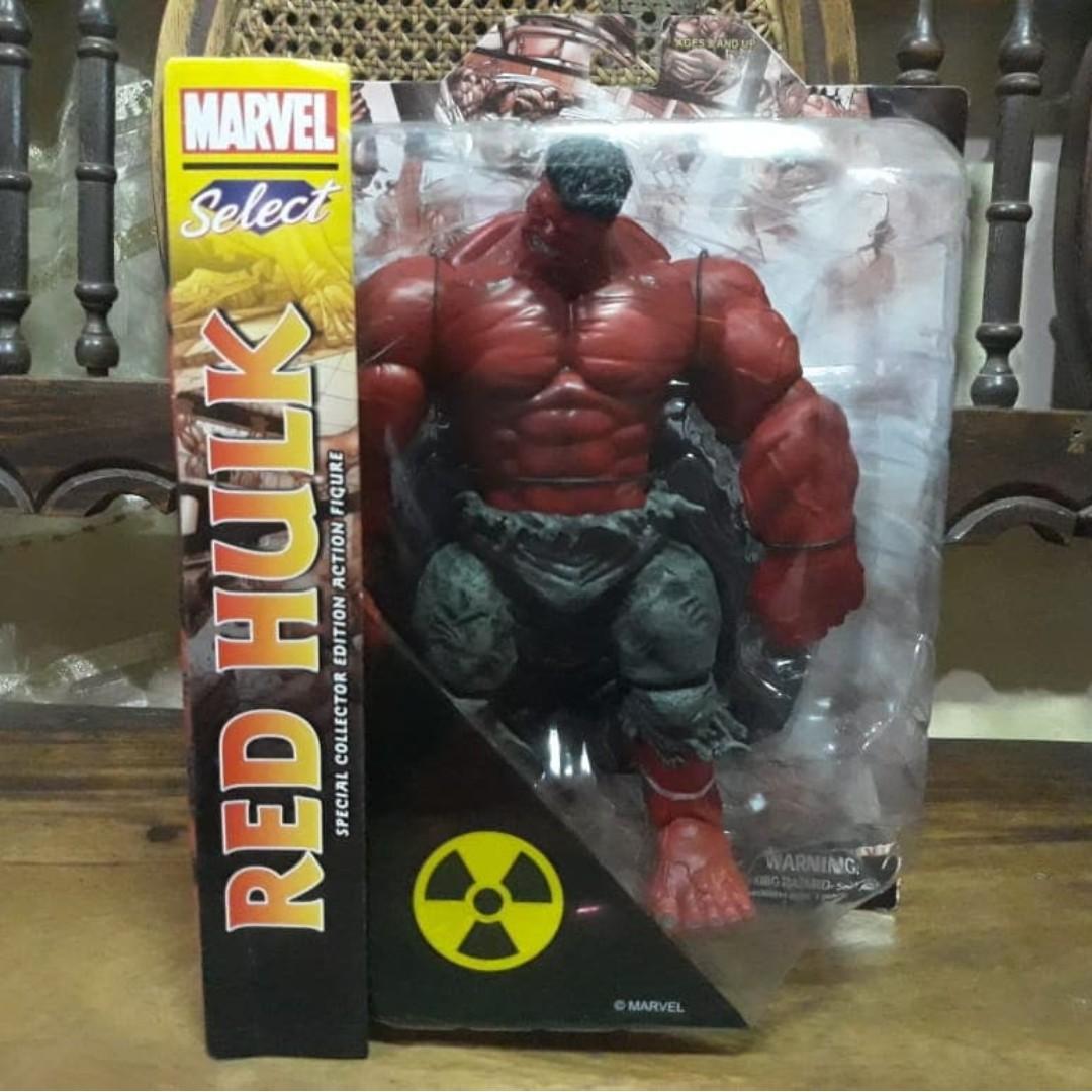 Marvel Select Diamond Select Red Hulk v2, Hobbies & Toys, Toys & Games ...