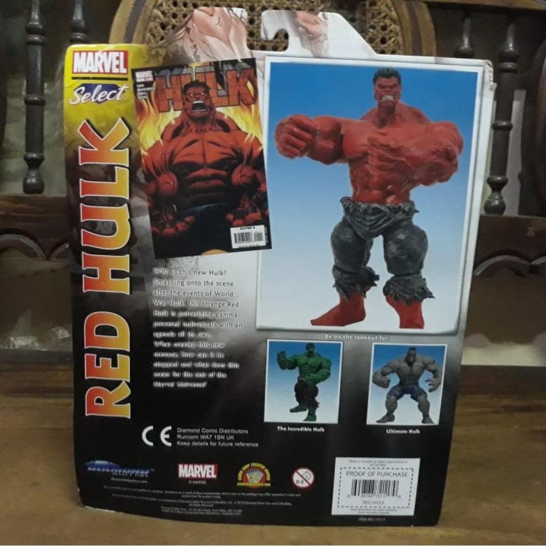 Marvel Select Diamond Select Red Hulk v2, Hobbies & Toys, Toys & Games ...
